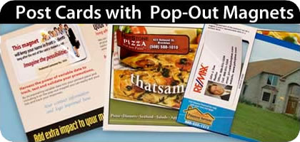 AddValue2Print: Pop-Out Magnets | Post Cards