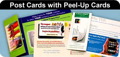AddValue2Print: Peel-Up Cards | Post Cards